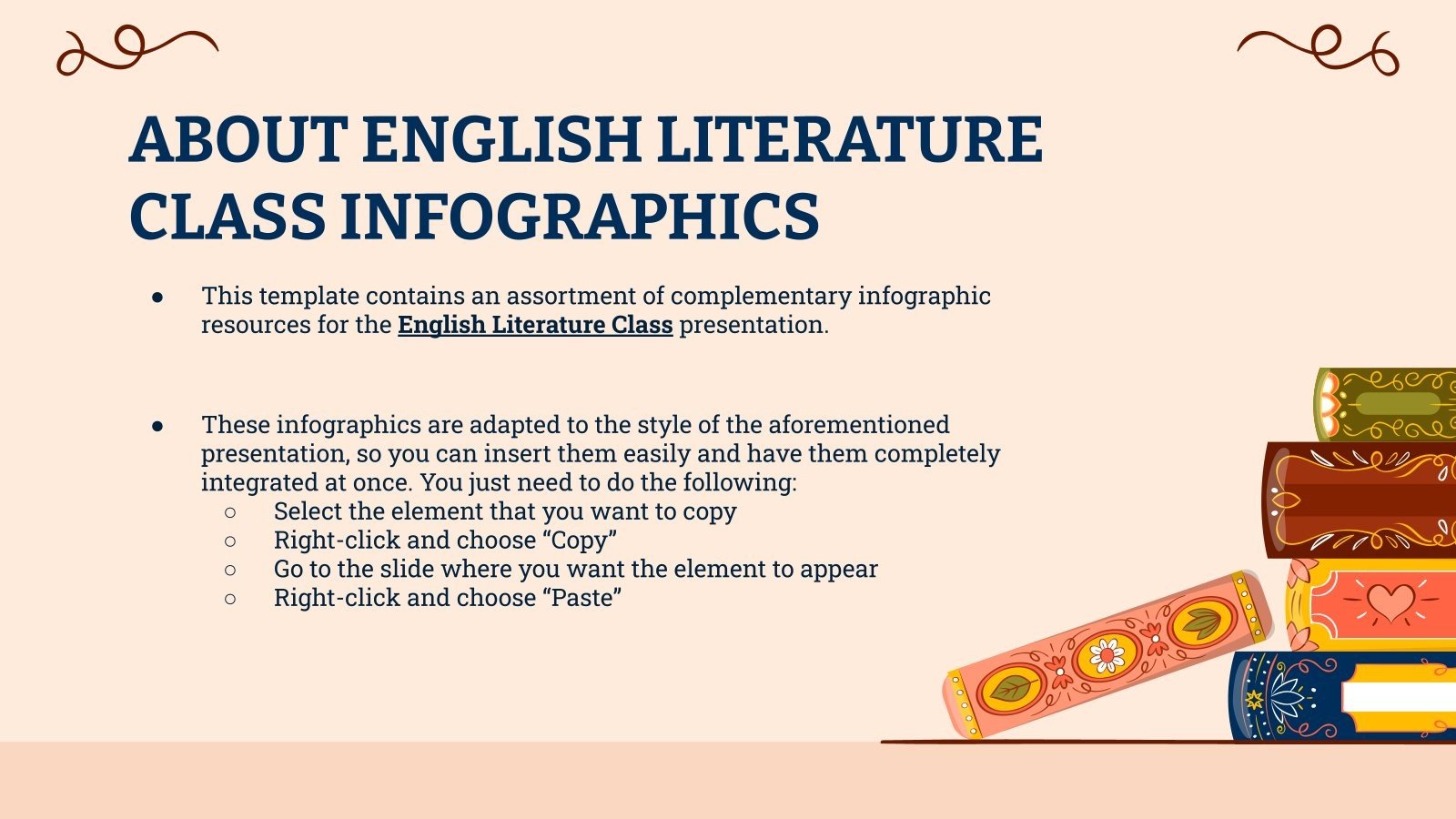 English Literature Class Infographics Template