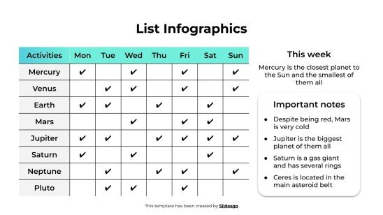 List Infographic Template