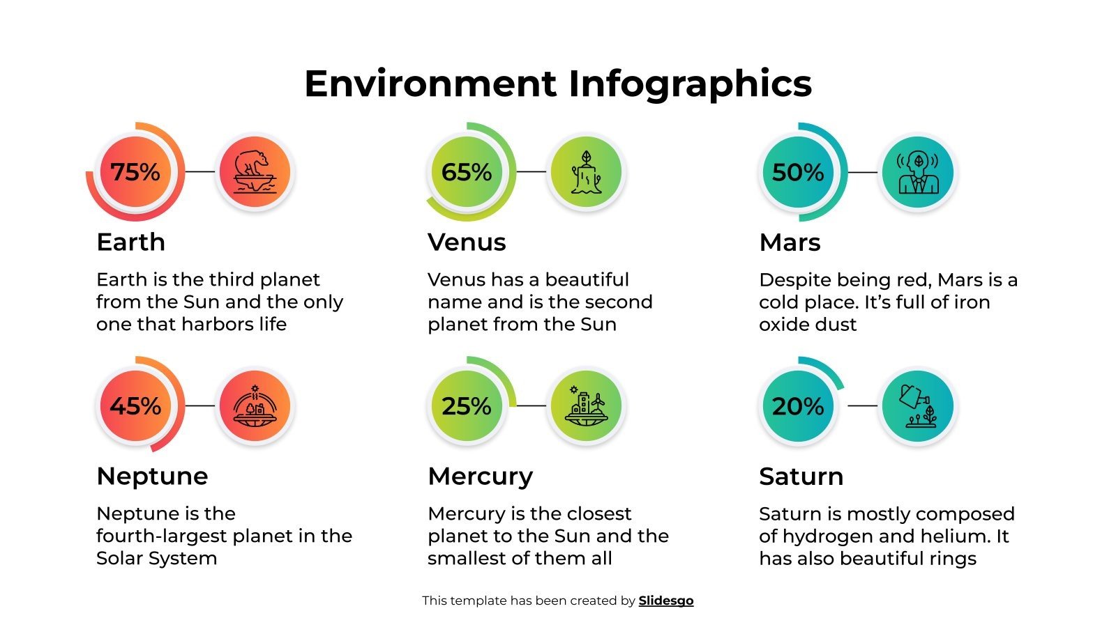 Environment Infographics Template