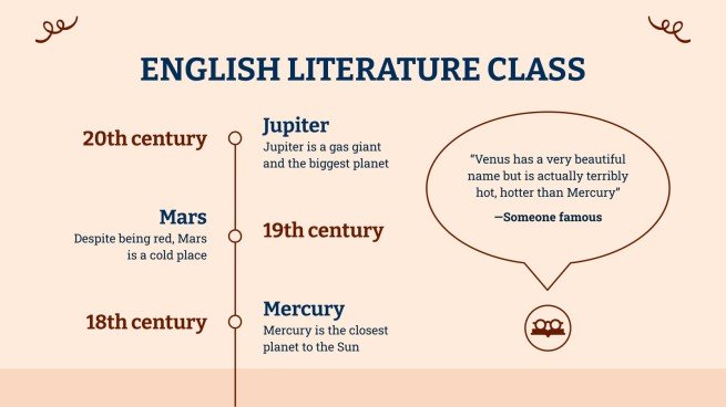 English Literature Class Infographics Template