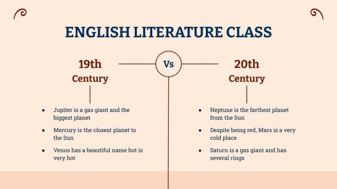 English Literature Class Infographics Template