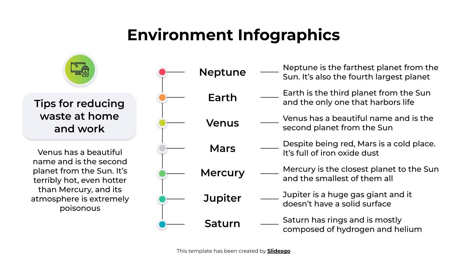 Environment Infographics Template