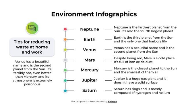 Environment Infographics Template