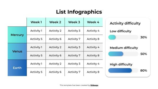 List Infographic Template