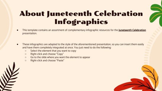 Juneteenth Celebration Infographics Template