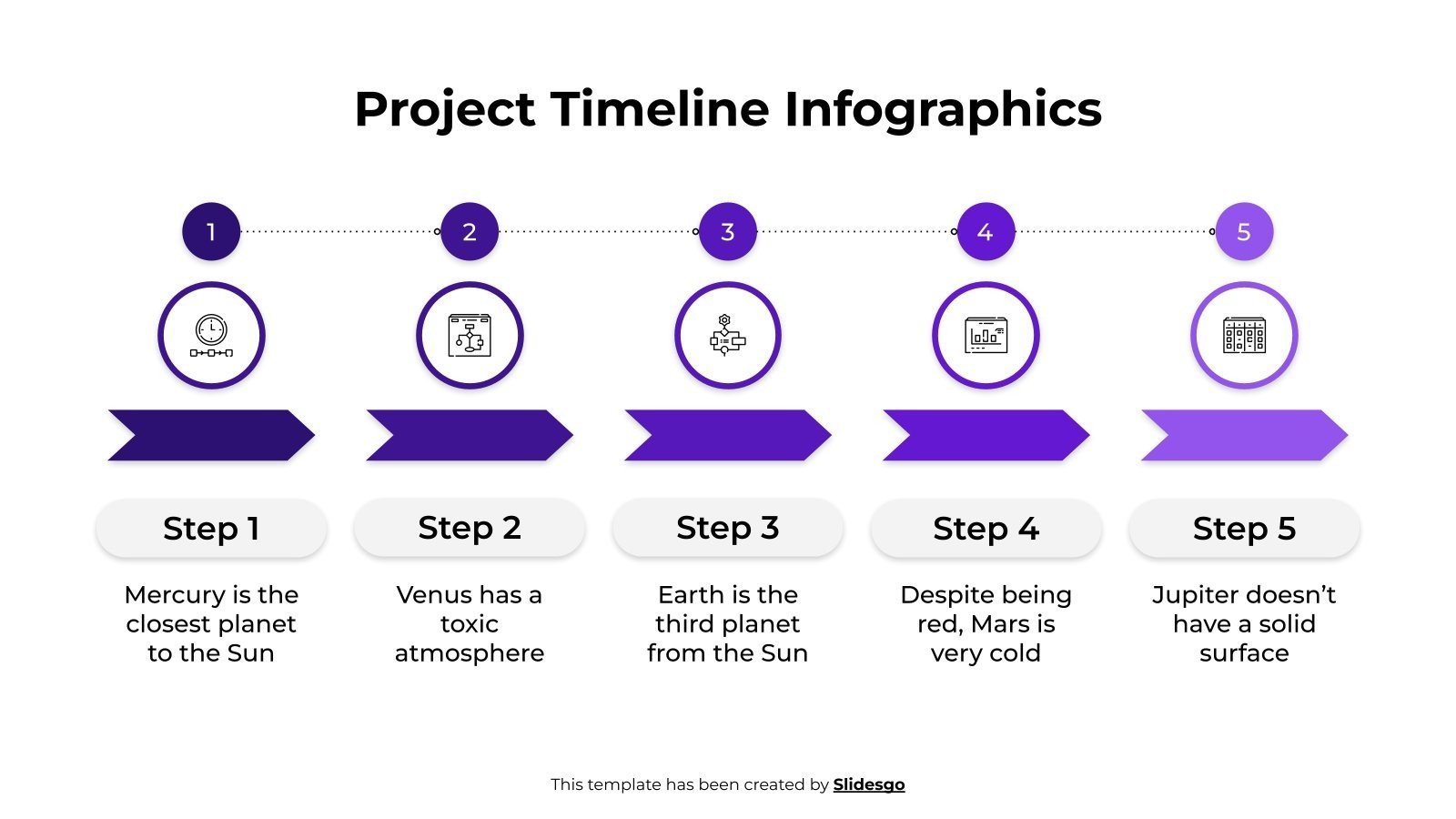 Project Timeline Infographics Template