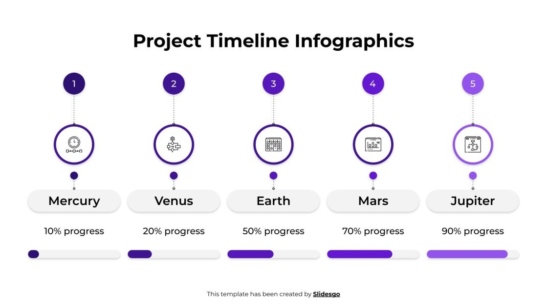 Project Timeline Infographics Template