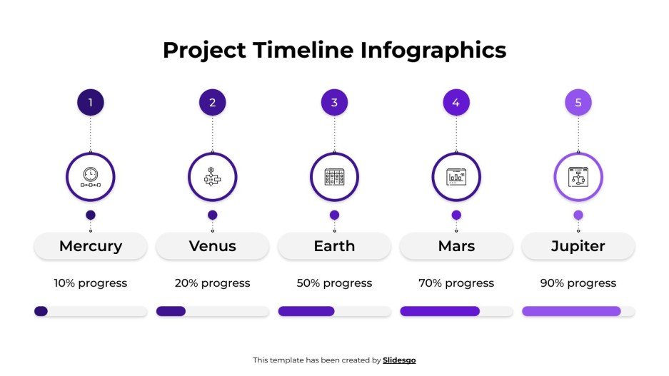 Project Timeline Infographics Template