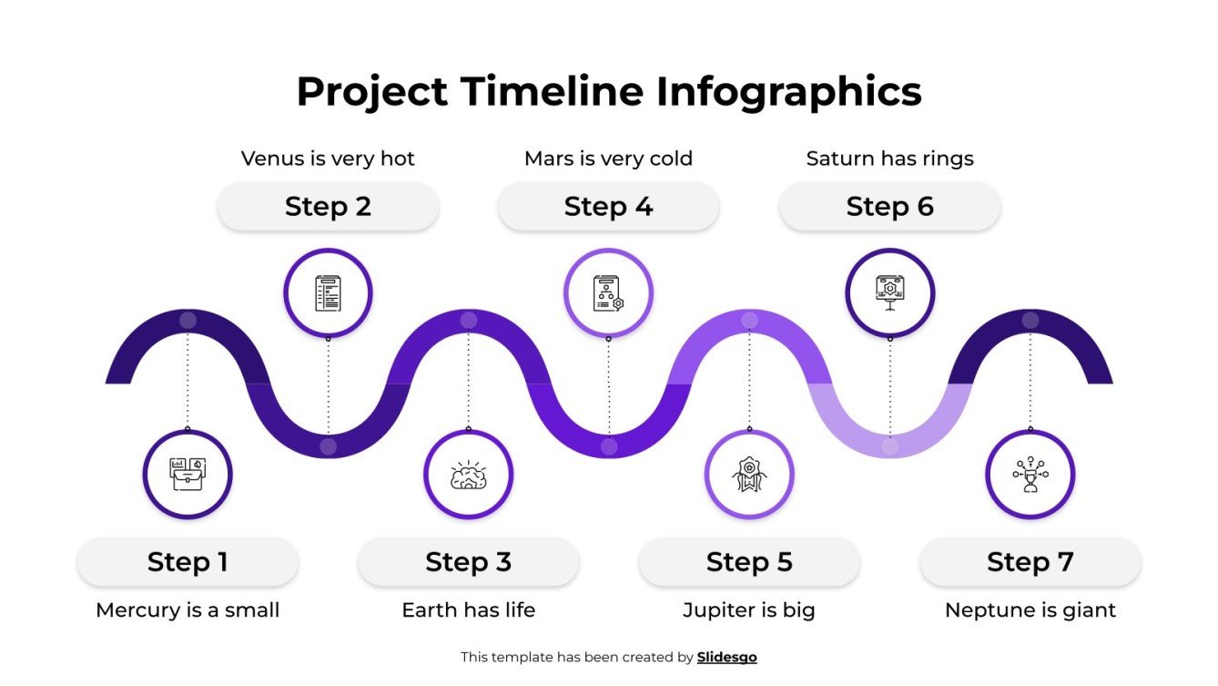 Project Timeline Infographics Template