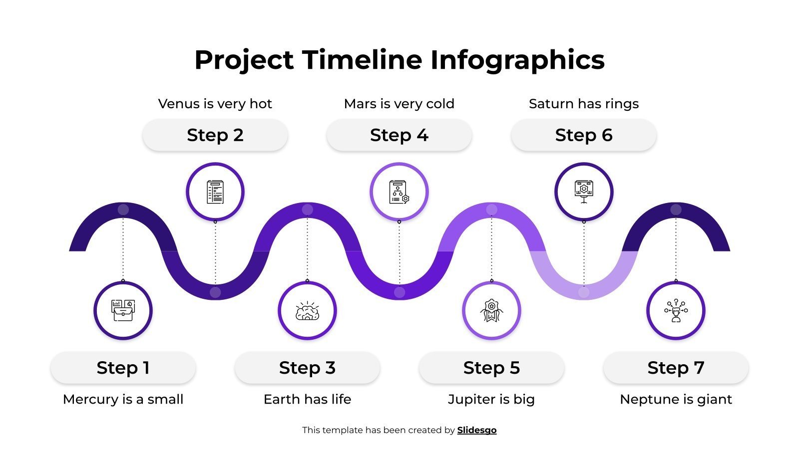 Project Timeline Infographics Template
