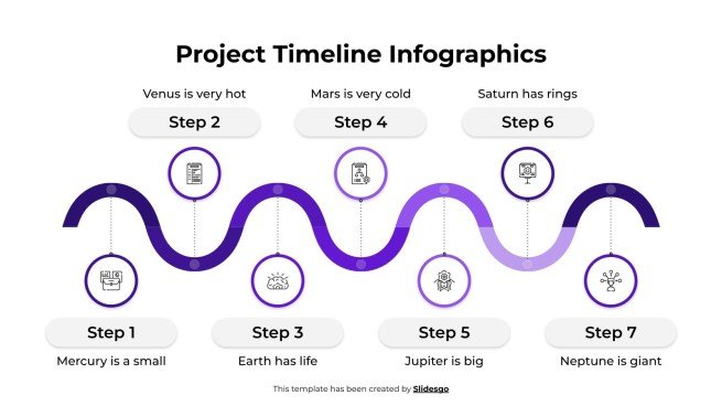 Project Timeline Infographics Template
