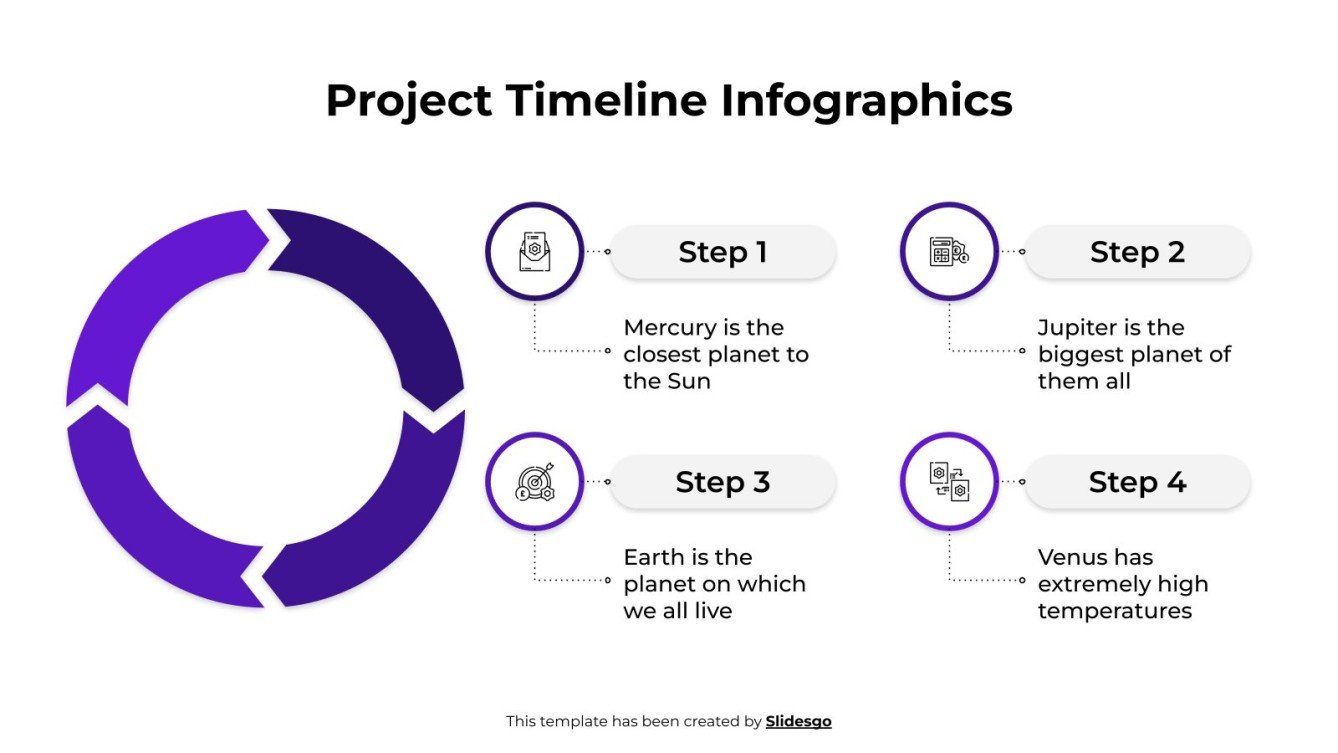 Project Timeline Infographics Template