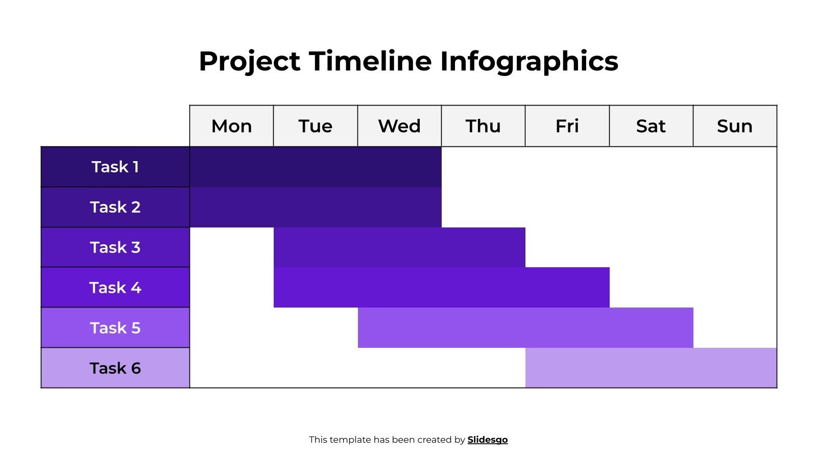 Project Timeline Infographics Template