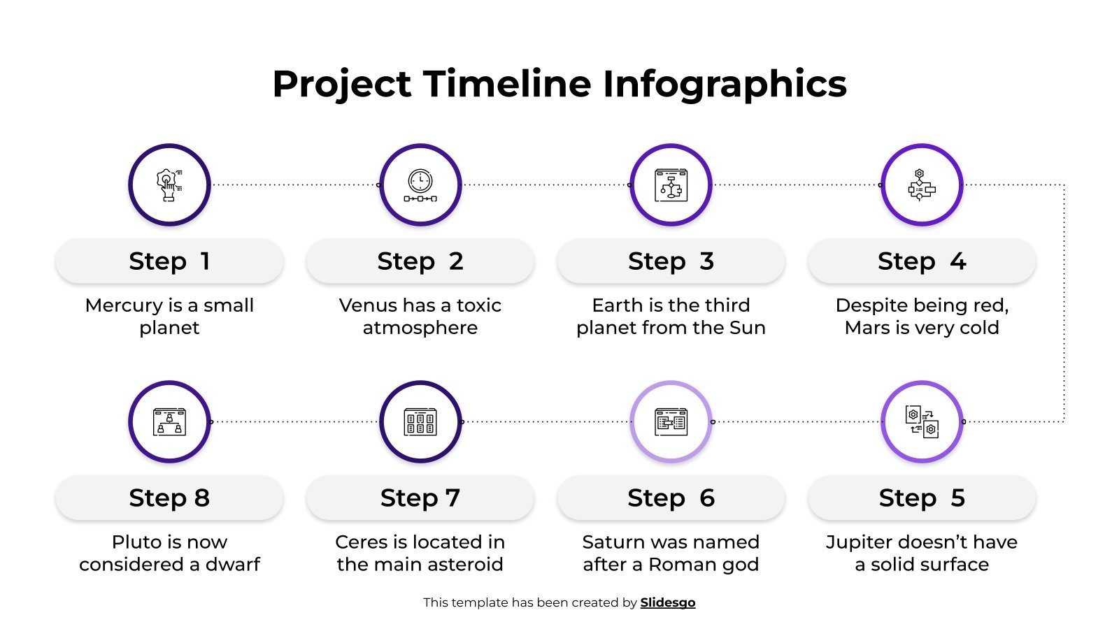 Project Timeline Infographics Template