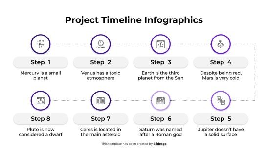 Project Timeline Infographics Template
