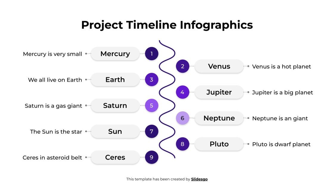 Project Timeline Infographics Template