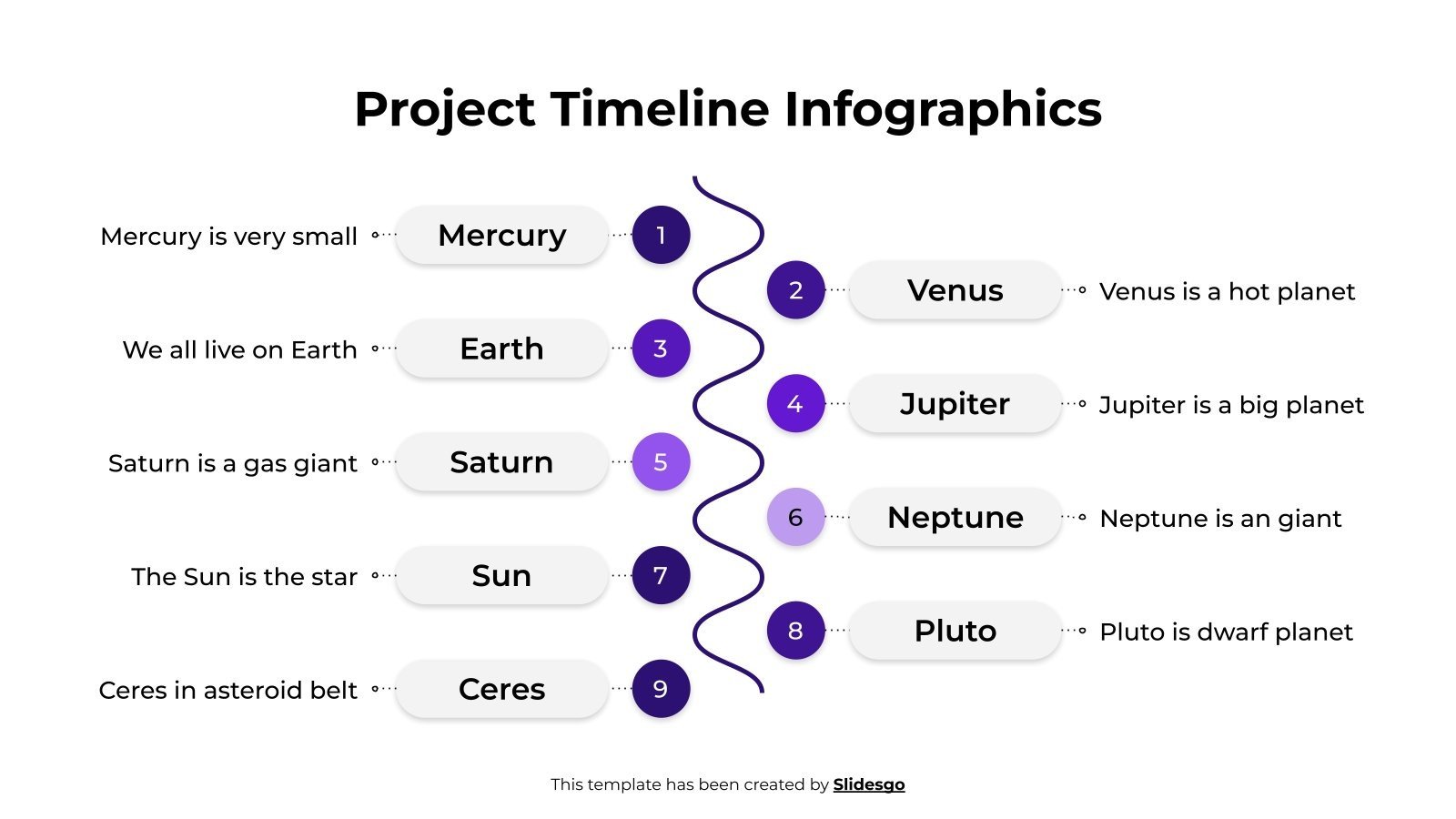 Project Timeline Infographics Template