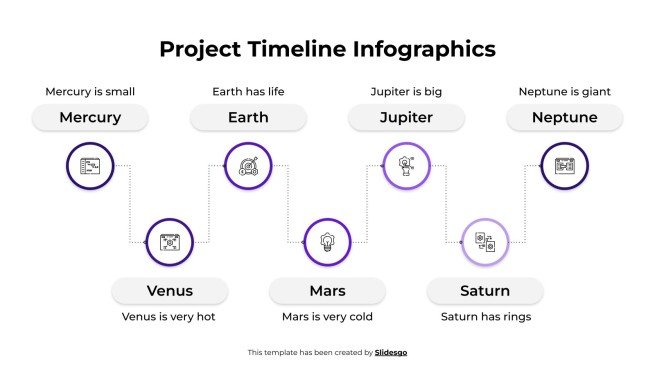 Project Timeline Infographics Template
