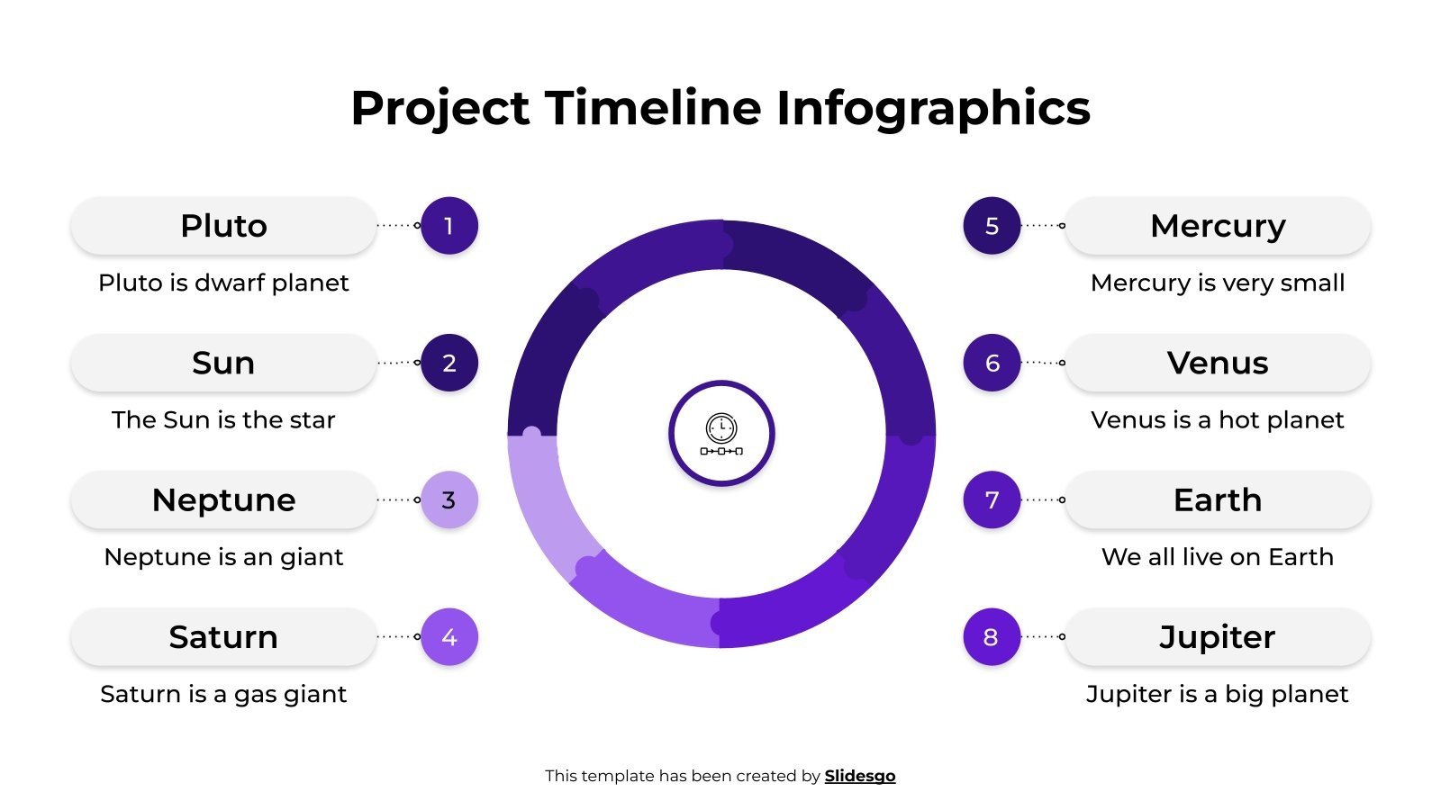 Project Timeline Infographics Template