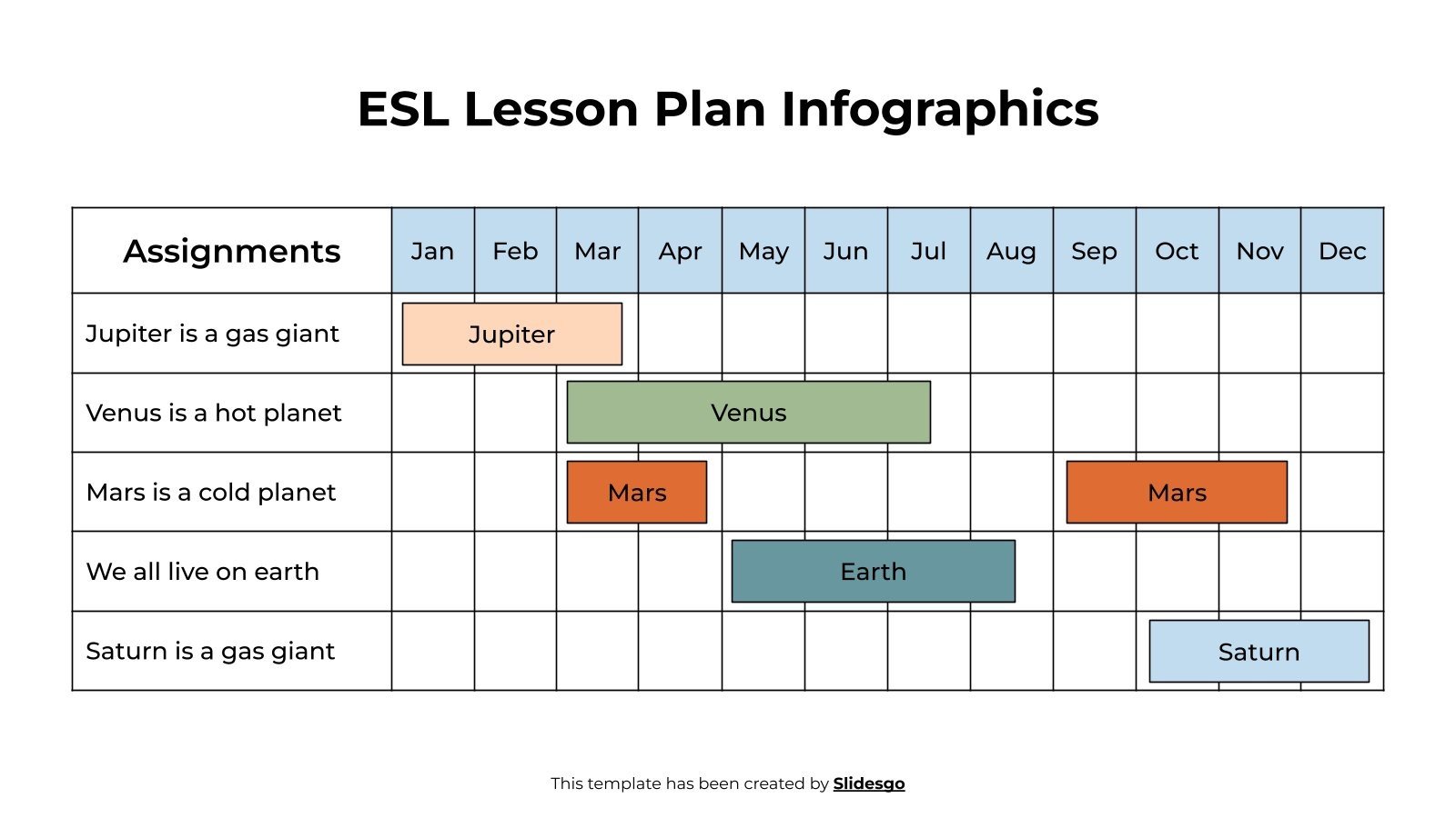 ESL Lesson Plan Infographics Template