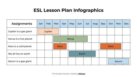 ESL Lesson Plan Infographics Template