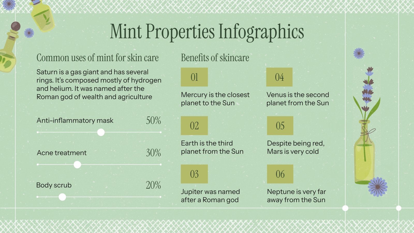 Mint Properties Infographics Template