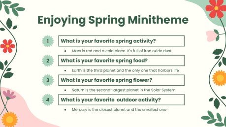 Enjoying Spring Minitheme Infographics Template
