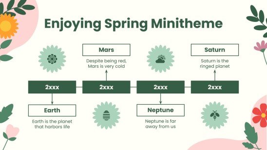 Enjoying Spring Minitheme Infographics Template