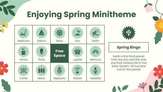 Enjoying Spring Minitheme Infographics Template