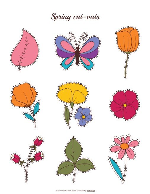 Spring Cut-outs Template