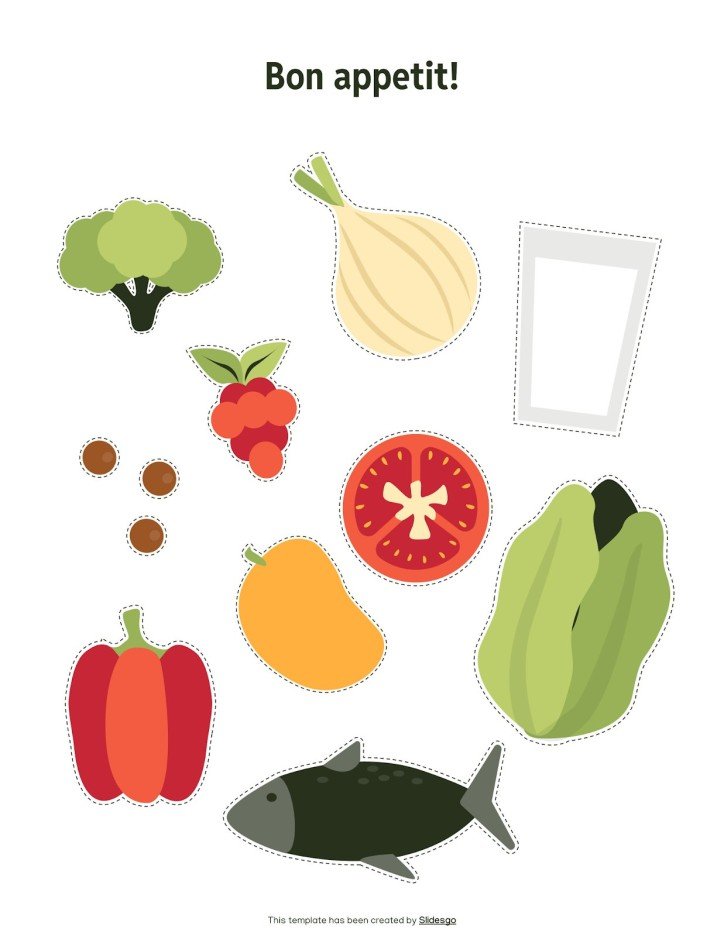 Food Cut-outs Template