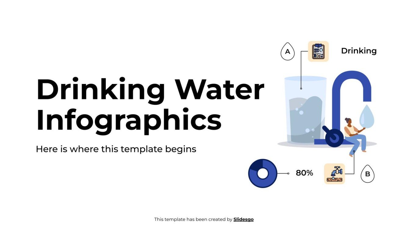 Drinking Water Infographics Template