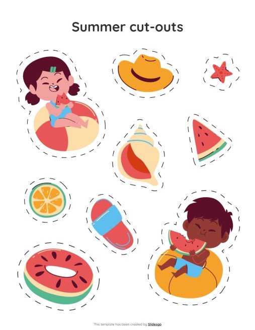 Summer Cut-outs Template