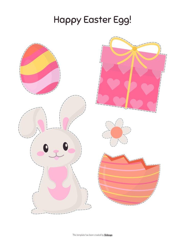 Easter Bunny Cut-outs Template