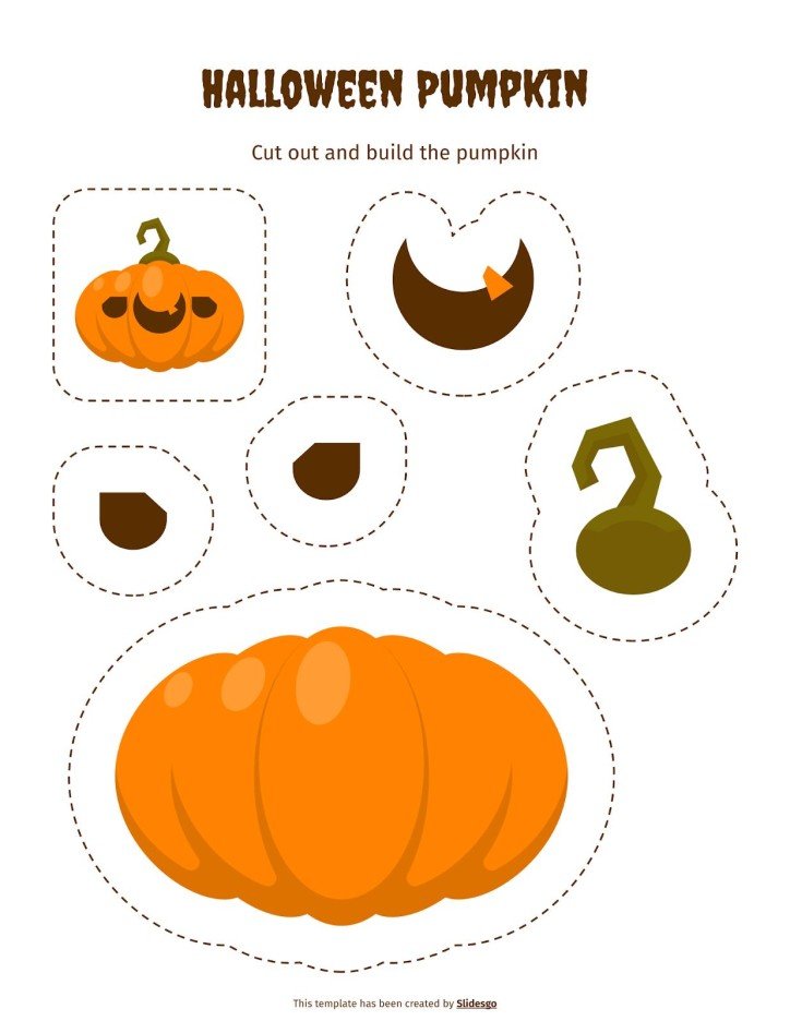 Halloween Pumpkin Cut-outs Template