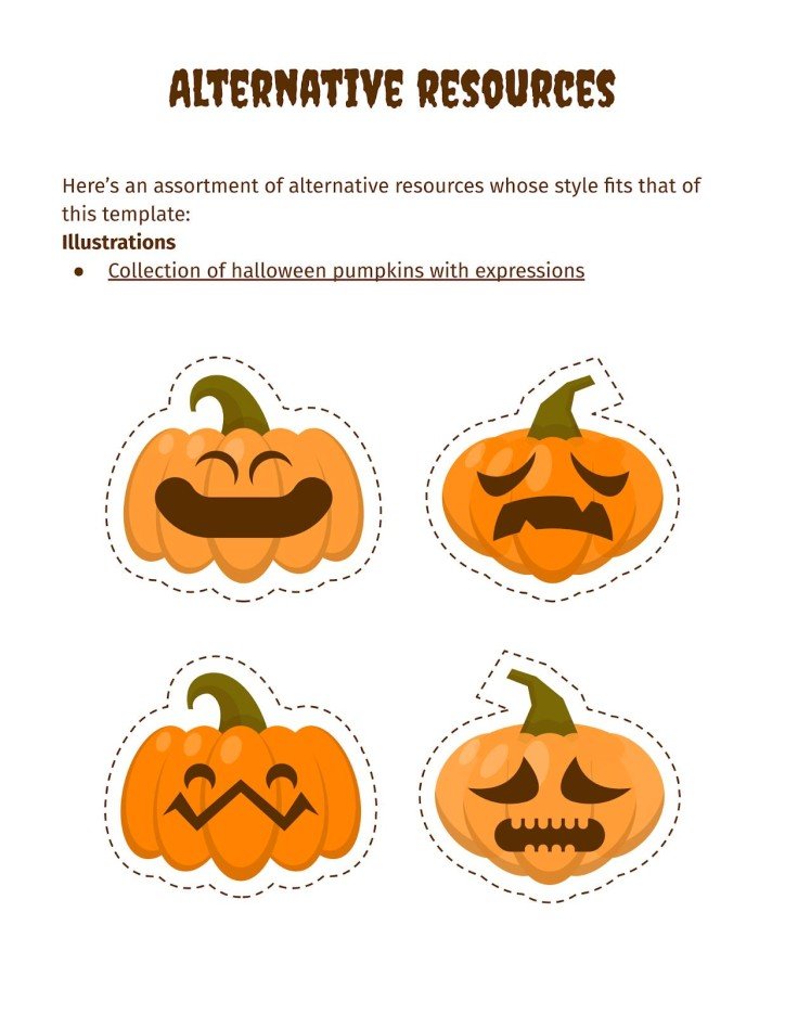 Halloween Pumpkin Cut-outs Template