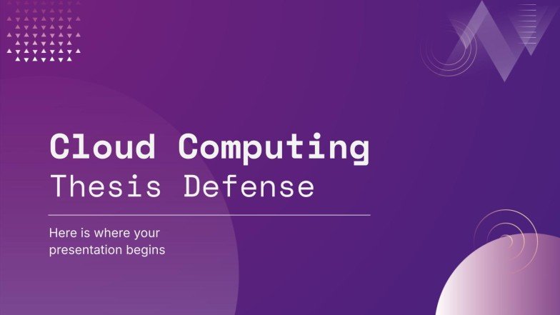 Cloud Computing Thesis Defense Presentation