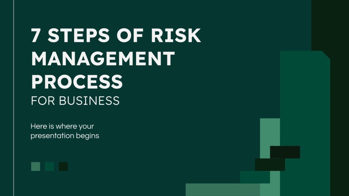 7 Steps of Risk Management Process for Business Presentation