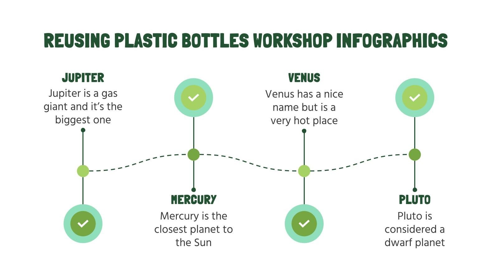 Reusing Plastic Bottles Workshop Infographics Template