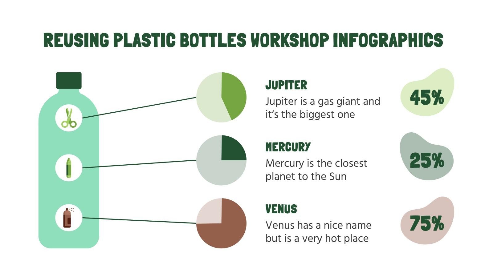 Reusing Plastic Bottles Workshop Infographics Template