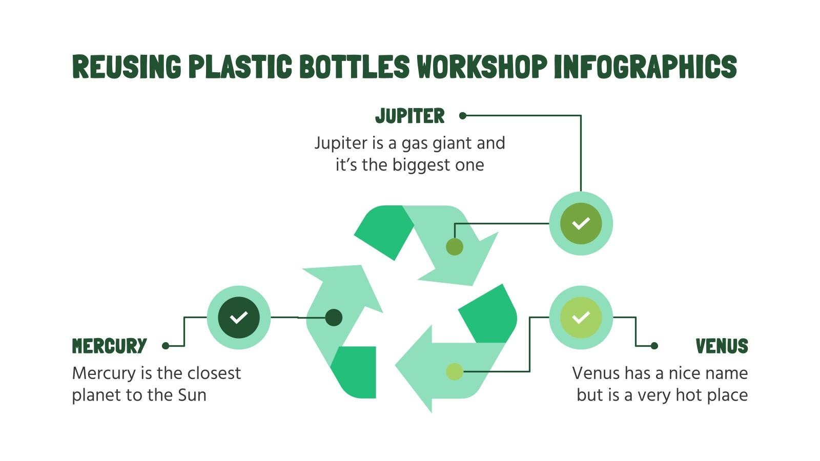 Reusing Plastic Bottles Workshop Infographics Template
