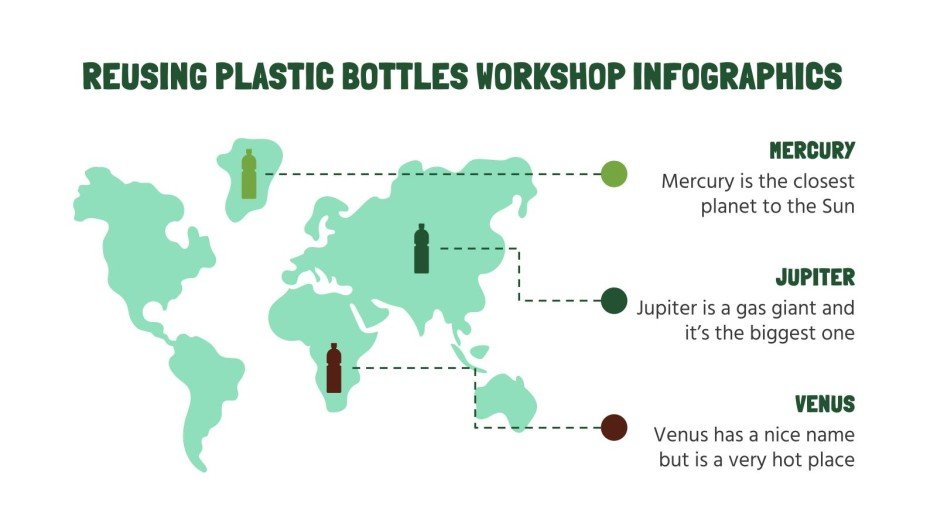 Reusing Plastic Bottles Workshop Infographics Template