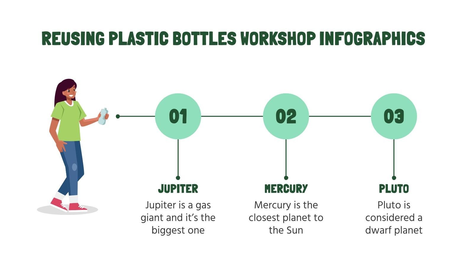 Reusing Plastic Bottles Workshop Infographics Template
