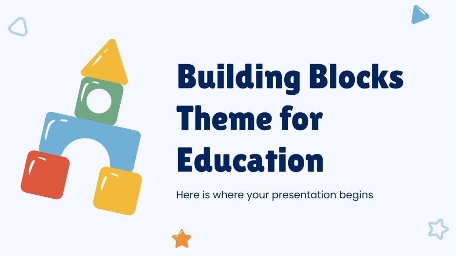Building Blocks Theme for Education Presentation