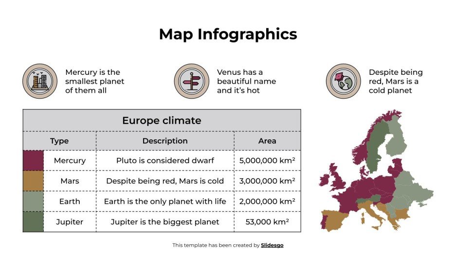 Map Infographics Template