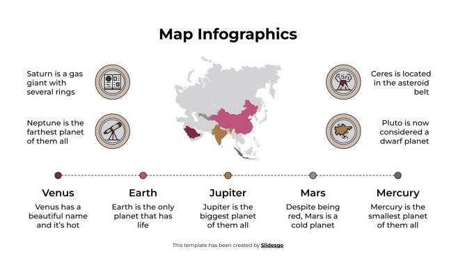 Map Infographics Template