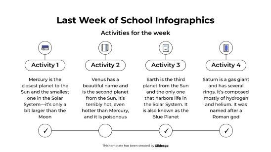 Last Week of School Infographics Template