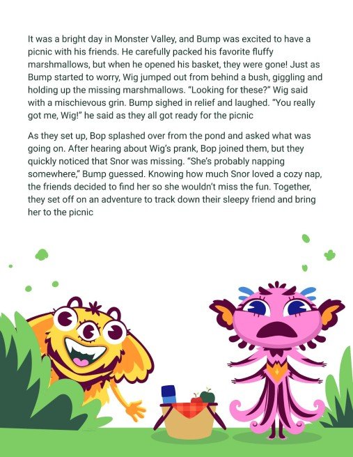 Monster Story Book Presentation