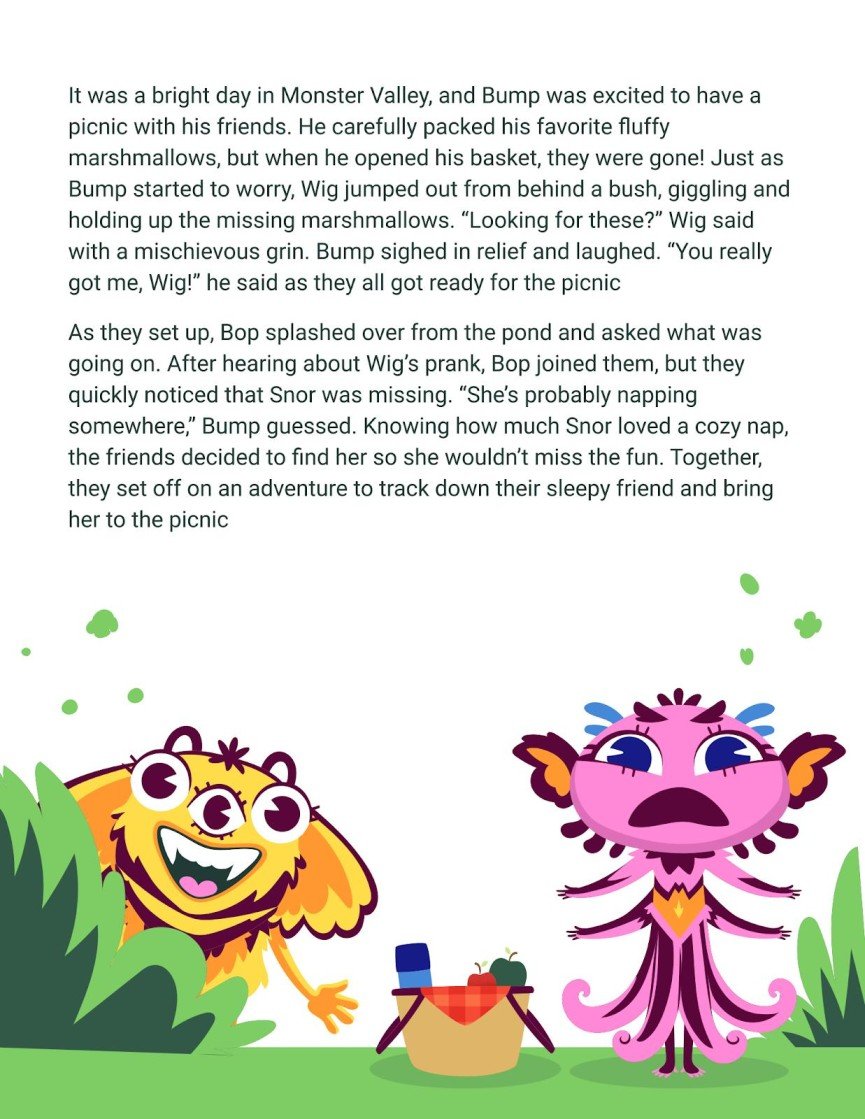 Monster Story Book Presentation