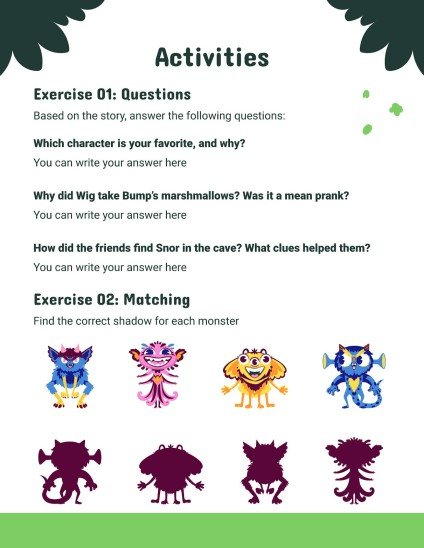 Monster Story Book Presentation